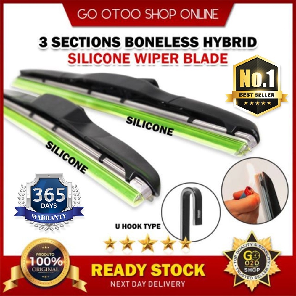 Japan Silicone Car Wiper Windshied For Proton Perodua Honda Toyota Nissan Hyundai Myvi Axia ...