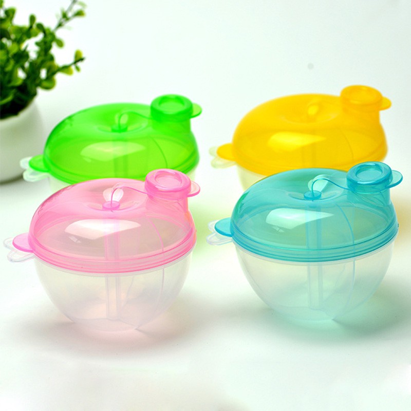 1PC Baby Milk Powder Storage 3 Compartment Baby Milk Box Storage Bekas ...