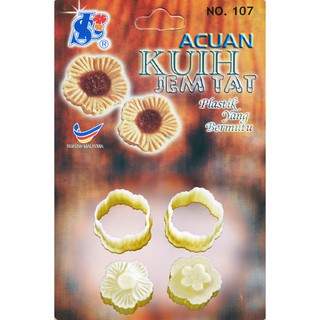 Acuan Kuih Jem Tart Nanas Bunga Acuan Kuih Tat Tart Bunga Bulat Biskut ...