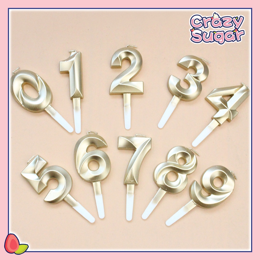 Number Candle Cake Happy Birthday Dessert Table Sparkling Numbering ...