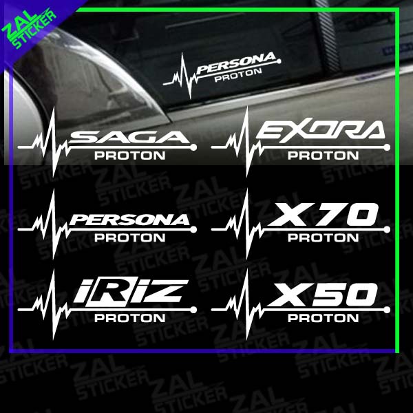 STICKER KERETA (1 SET KIRI & KANAN) SIDE WINDOW SAGA PERSONA IRIZ EXORA ...