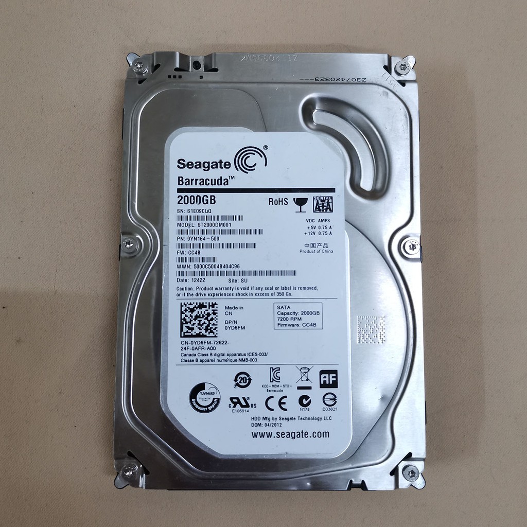 2TB DESKTOP HDD SEAGATE BARRACUDA 3.5" SATA INT HARD DISK 7200 RPM ST2000DM001 | Shopee Malaysia