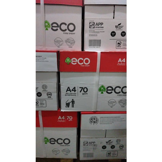 IK Eco Copy Paper A4 500Sheet 70GSM (210 X 297MM) | Shopee Malaysia