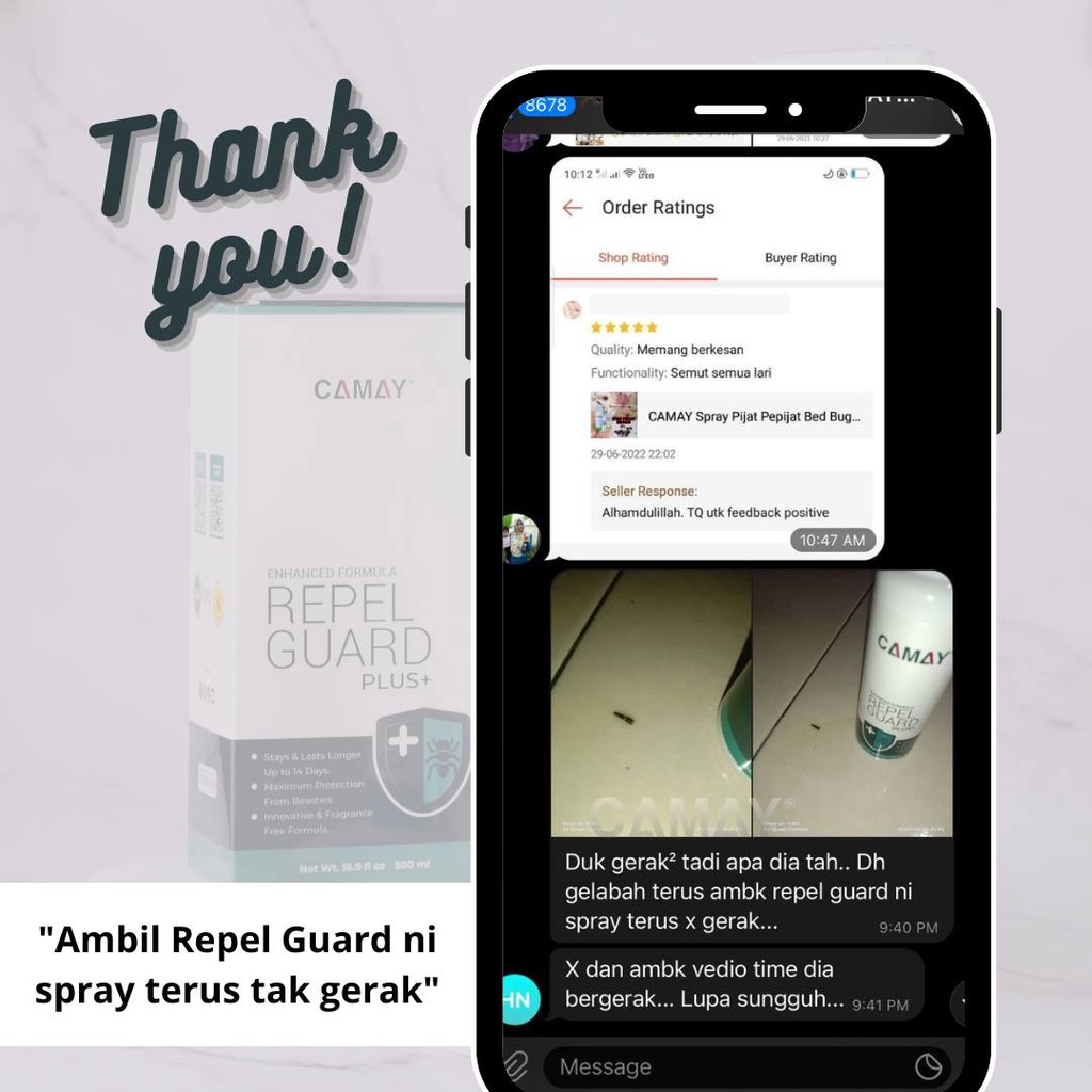 Repel Guard Plus 100ml / 500ml Spray Serangga Kamitetep Pepijat Kutu ...