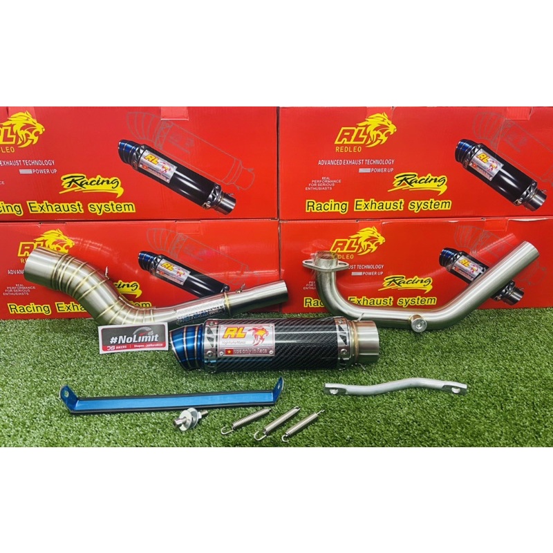 100% ORIGINAL REDLEO RED LEO EXHAUST OPEN CARBON Y15 Y15Z Y15ZR EXHAUST ...