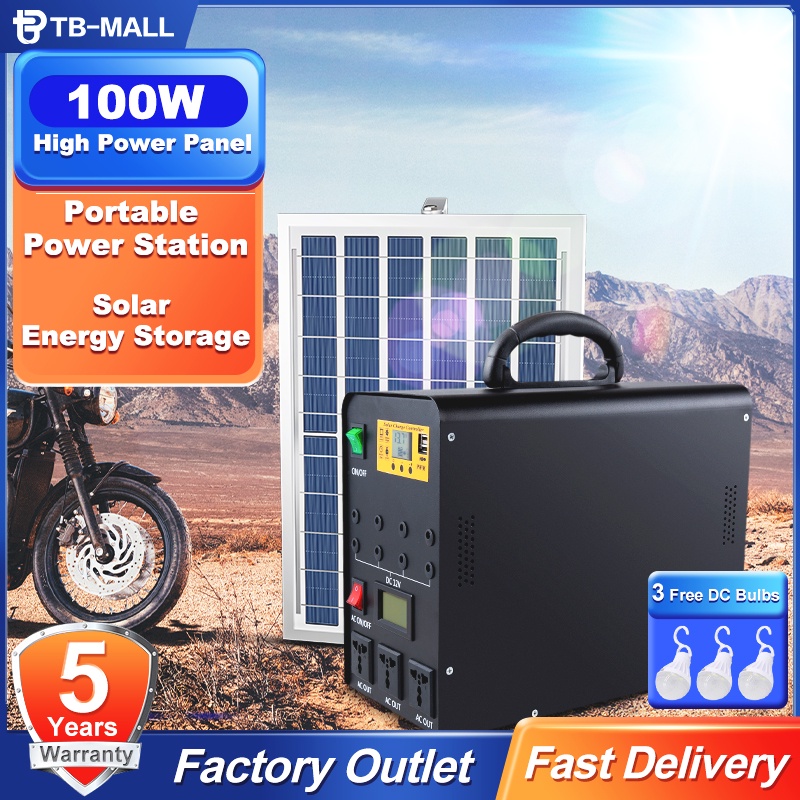 Solar Generator Outdoor Power 300000mAh 500W Portable Solar Power ...