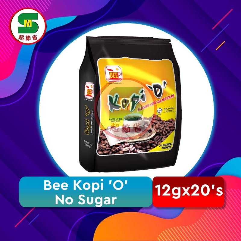 Bee Kopi 'O' No Sugar (10g x 20's) | Shopee Malaysia