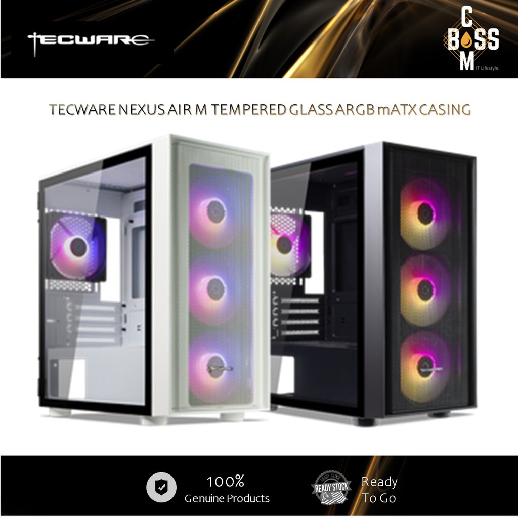 *READY STOCK* TECWARE NEXUS AIR M TEMPERED GLASS ARGB mATX CASING ...