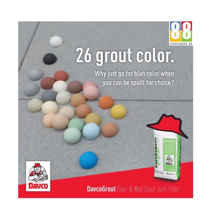 1KG DAVCO Tiles Colour Grout For Floor and Wall Wall Joint Filler COLOR ...