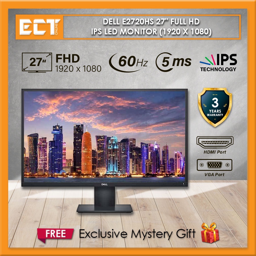 Dell E2720HS 27" Full HD IPS LED Monitor (1920 X 1080) - 3 Years ...