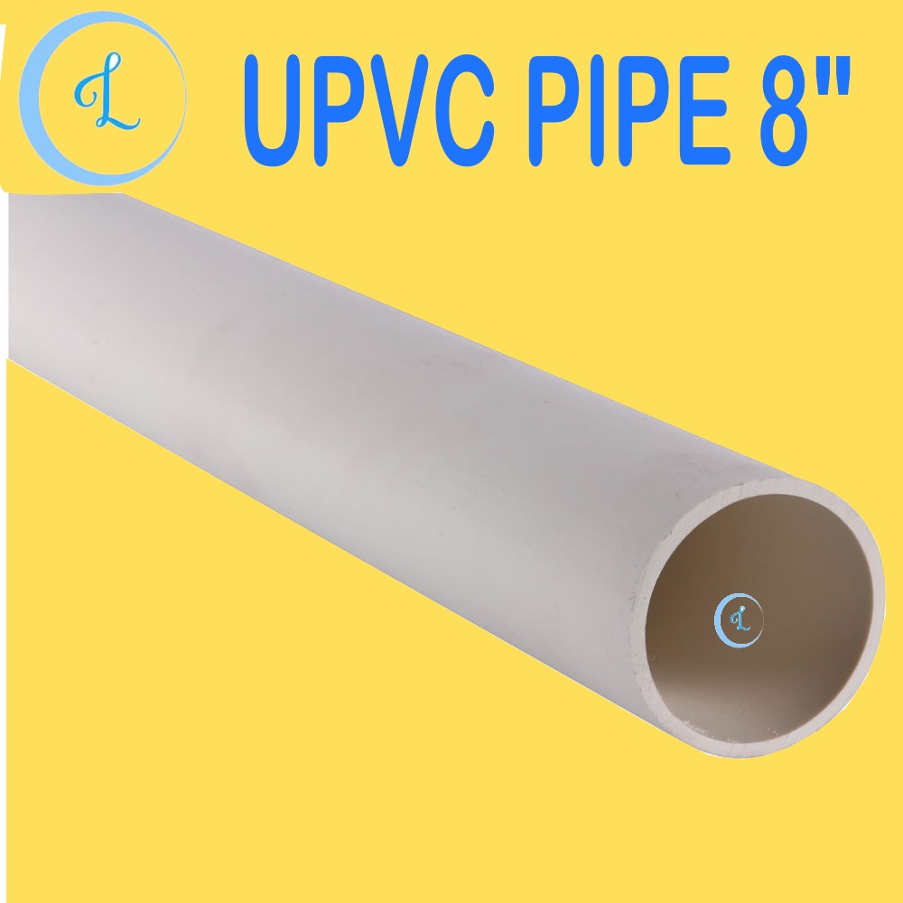 [READY STOCK] UPVC PIPE 200MM 8" (3 FEET) (NO SIRIM) | Shopee Malaysia