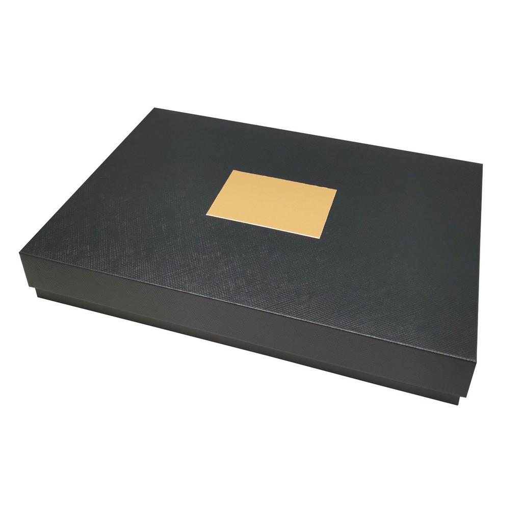 Ready made Hard Cover Black Gift Box Hardboard Matt Lamination Solid ...