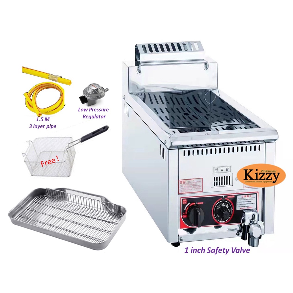 KIZZY AUTO GAS DEEP FRYER Ayam Gunting 12 liter | Shopee Malaysia