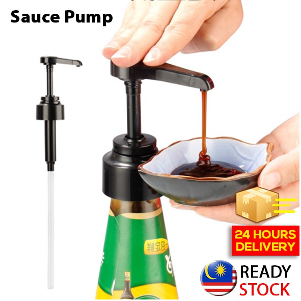 Household Oyster Sauce Pump Head Soy Sauce Dispenser Oil Chili Tomato Sauce Bottle Mouth ...