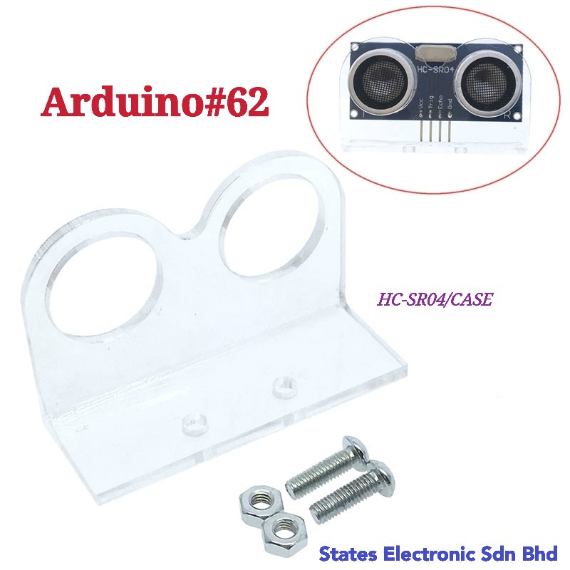 Arduino#62 Acrylic Shell Case for HC-SR04 Ultrasonic Sensor (HC-SR04 ...