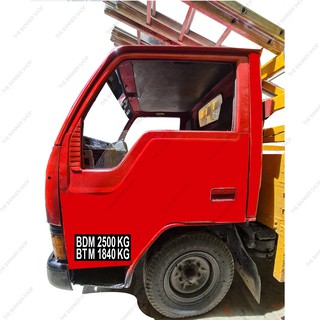 BDM BTM Lorry Sticker follow JPJ Standard (Customizable) | Shopee Malaysia