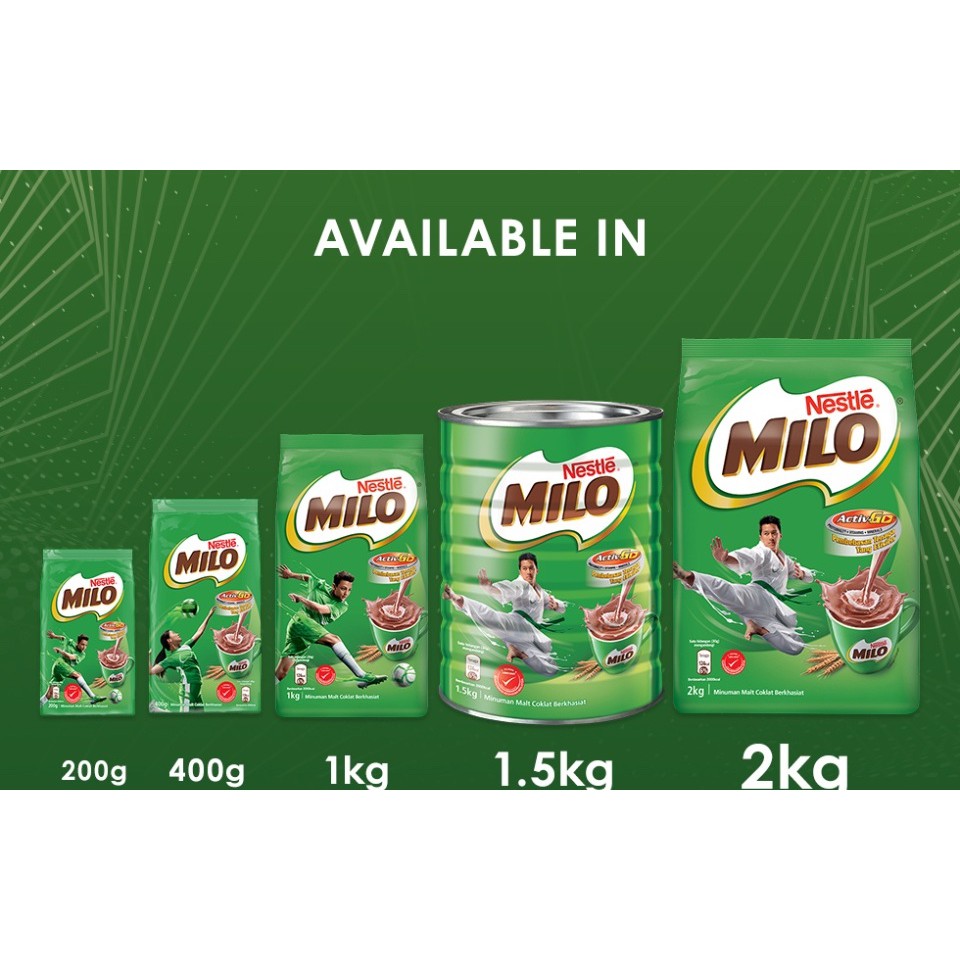 MILO Active-Go Softpack 200g / 400g / 1kg / 1.5kg / 2kg | Shopee Malaysia