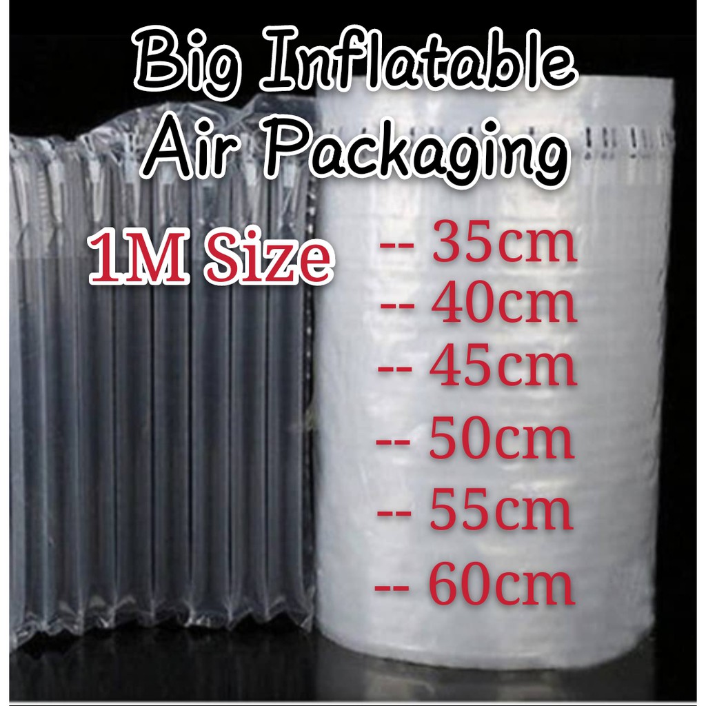 INFLATABLE AIR PACKAGING PROTECTIVE BUBBLE WRAP PACK BIG (1 METER ...