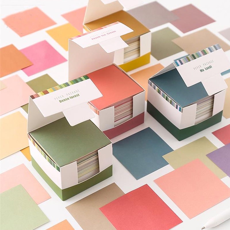 150 Sheets Morandi Color Note Paper Non-Sticky Office School Memo ...