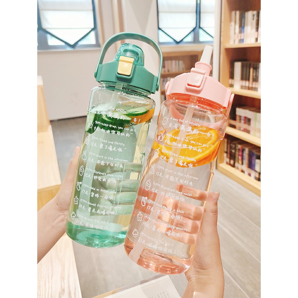 [READY STOCK] Water Bottle With Straw 1.5 Litre / Botol Air Dengan ...
