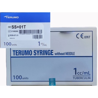 Terumo Syringe Without Needle 1cc/ 1ml Tuberculin (SS+01T, 100 units) | Shopee Malaysia