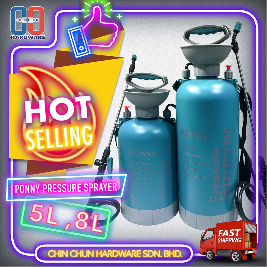 PONNY 5L & 8L SPRAYER|PENYEMBUR RACUN|WATER SPRAYER|WATER SPRAY PUMP ...