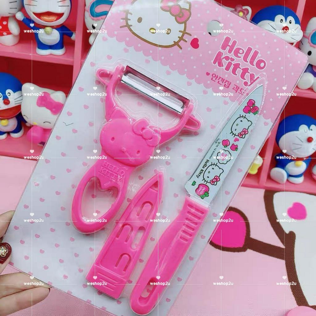 READY STOCK!!!Hello kitty stainless steel kitchen Knife set & fruit ...
