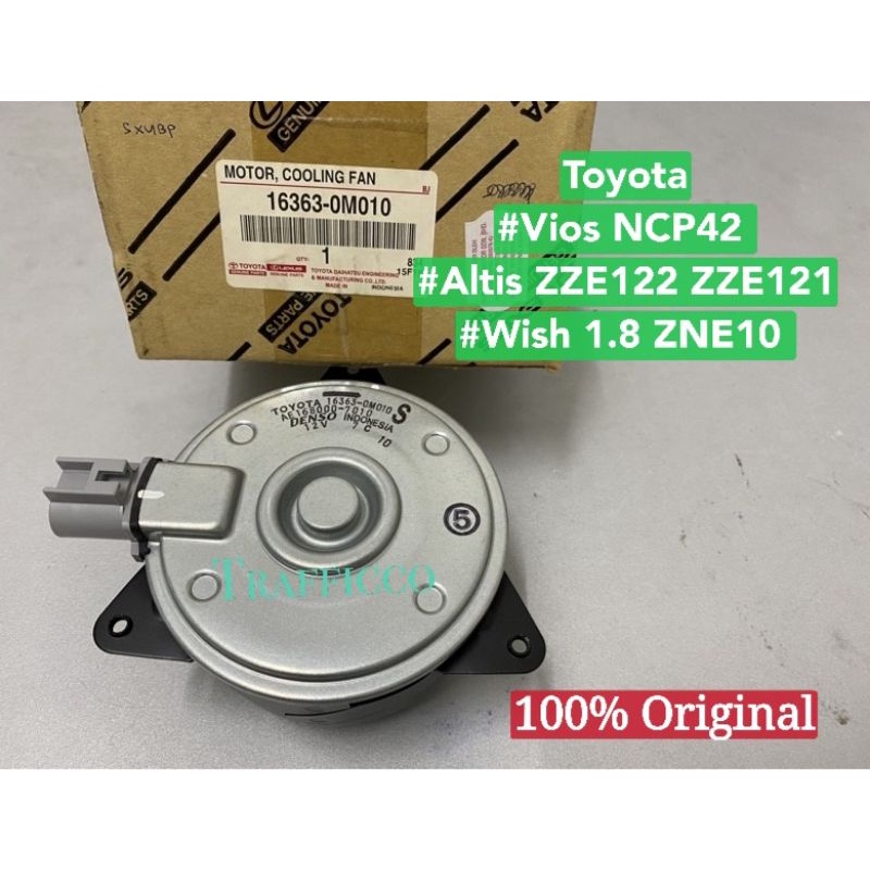 Original Toyota Vios NCP42 Altis Zze122 Wish 1.8 Zne10 Fan Motor 16363 ...