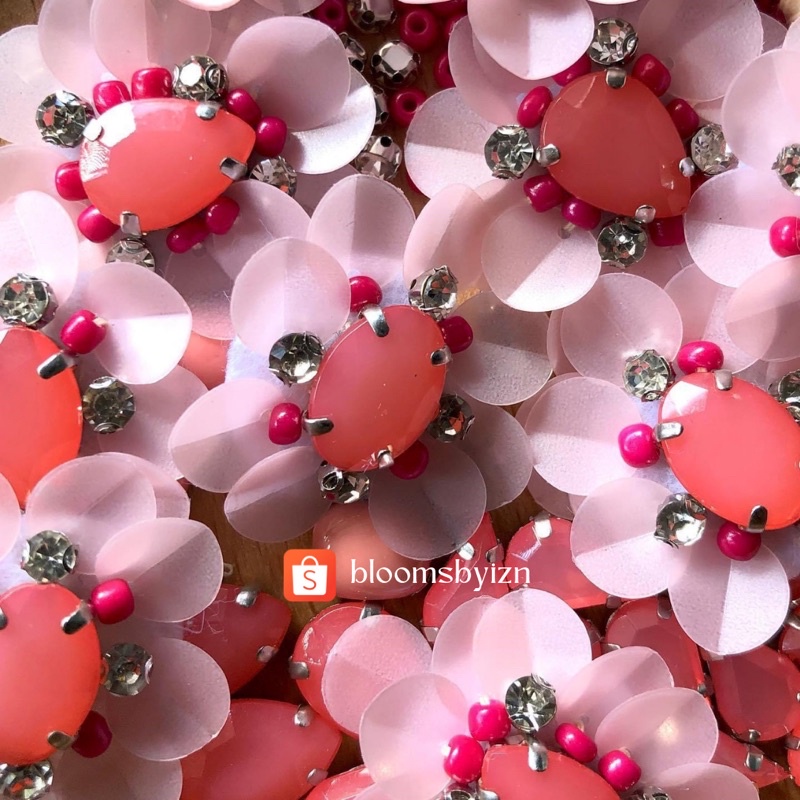 Bunga Manik 3D Hiasan Baju Sequin Flowers Patch (1pc) | Shopee Malaysia