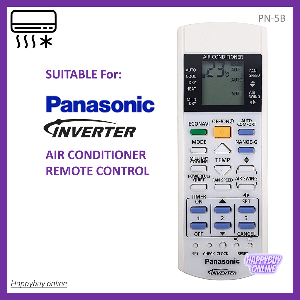 Panasonic Inverter Aircond Air Conditioner Remote Control | BeeCost