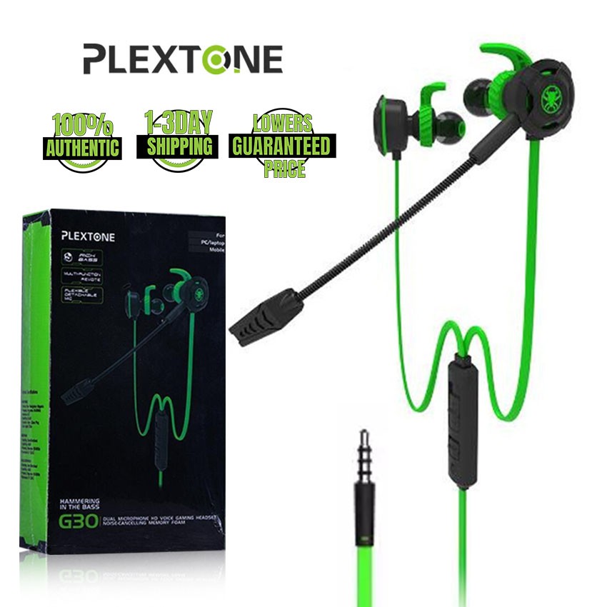 Plextone G30 In-ear Gaming Earphone Stereo Computer Game Headphones ...