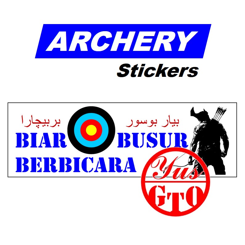 [Sticker Kereta dan Motor] PVC Sticker Archery Pemanah Traditional #3 ...