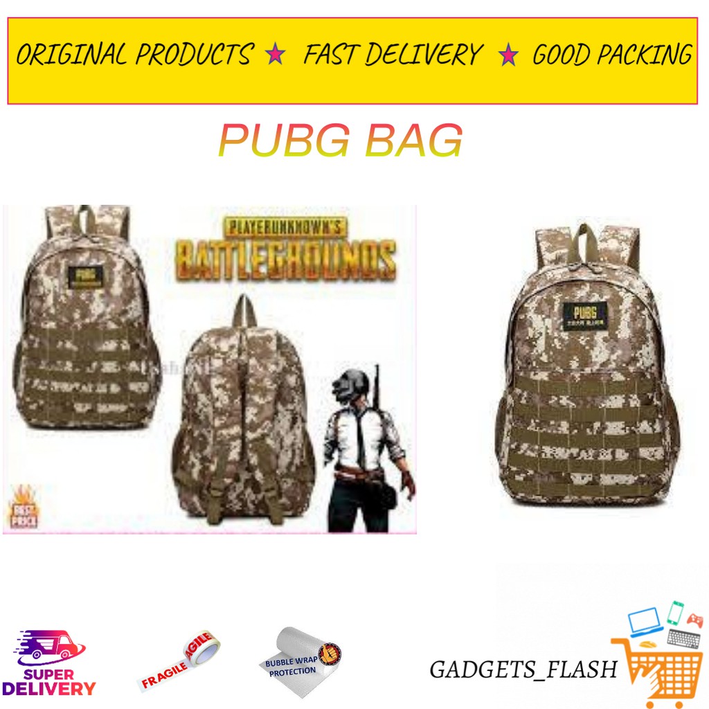 100%Original PUBG Mobile Canvas Unisex Bag Backpack | Shopee Malaysia