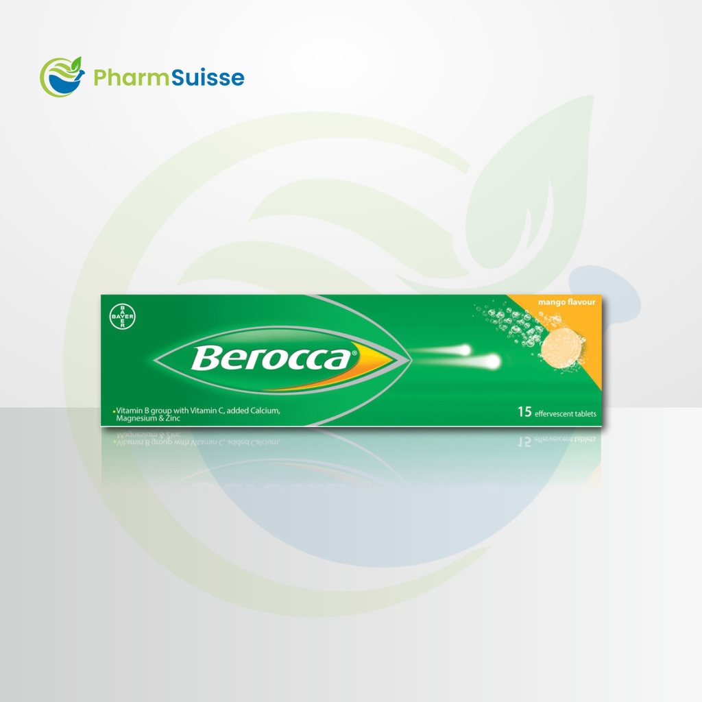 Berocca Effervescent Tablets (15's/30's) - Orange/Mango | Shopee Malaysia