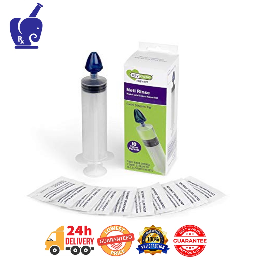 Ezy Dose Neti Rinse (nasal and sinus neti rinse ) With 10 Saline ...