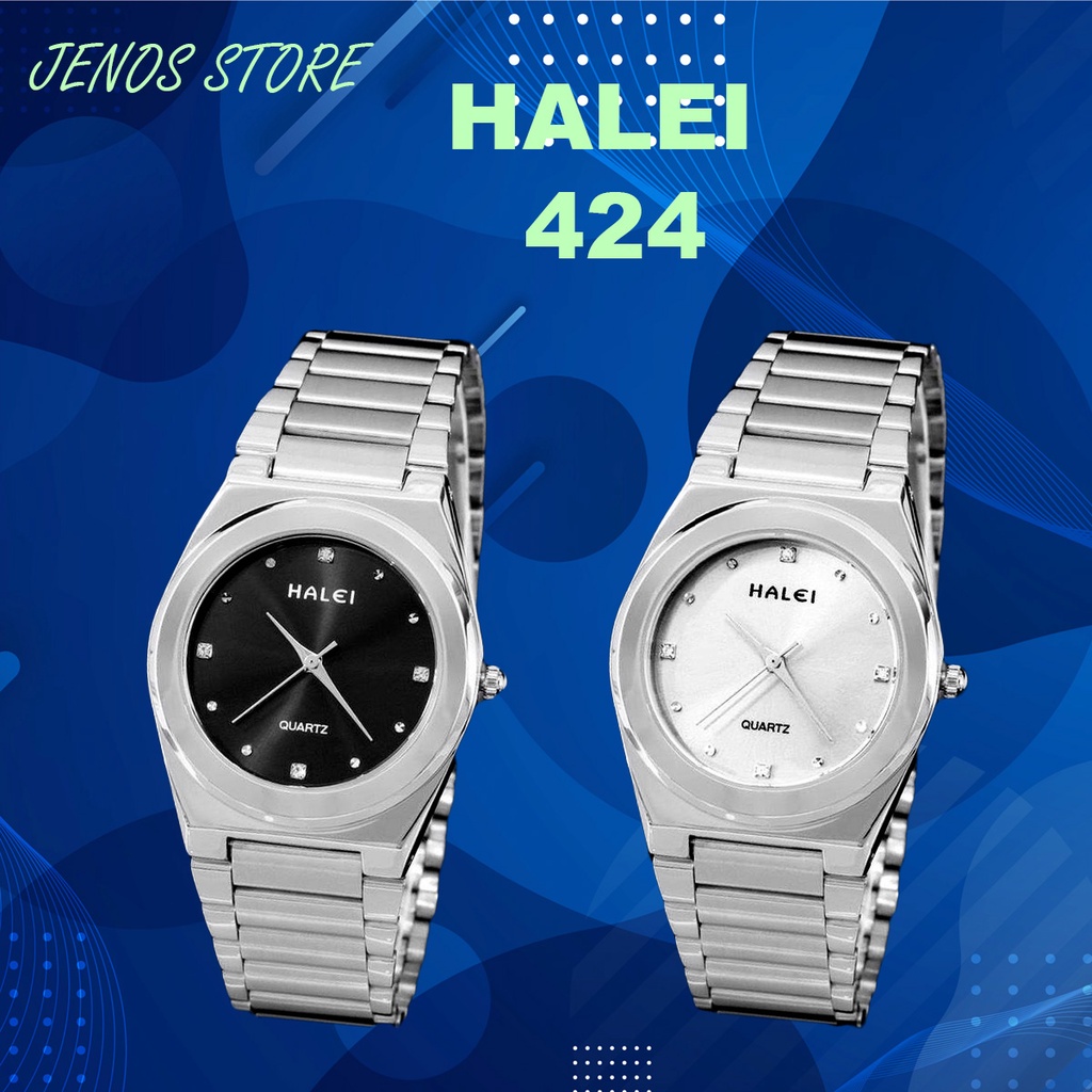 Jam Tangan Lelaki HALEI 424 Tali Stainless Steel Tahan Air Halei Watch ...