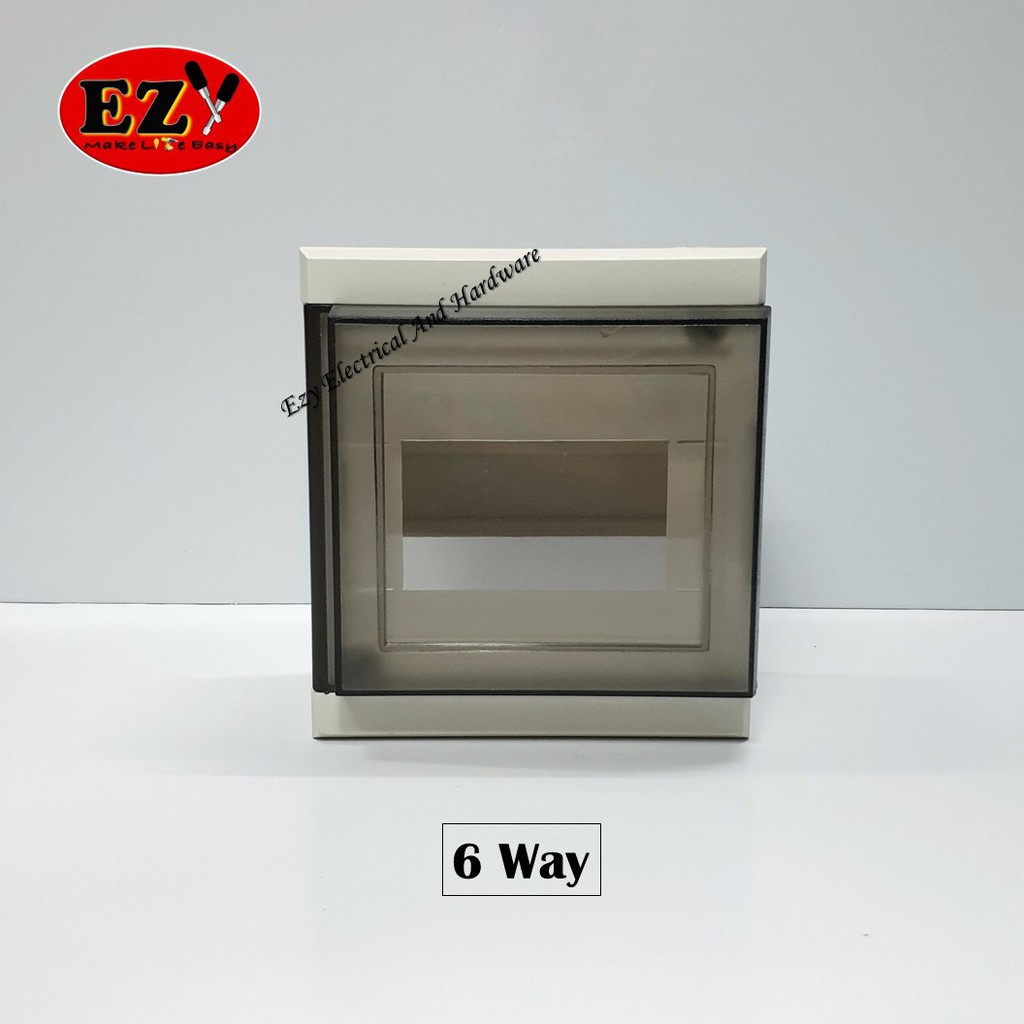 Tc Db Box Distribution Board Pvc 6 Way Shopee Malaysia