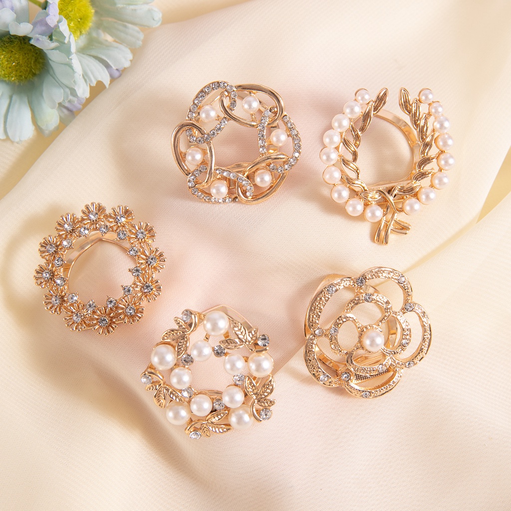 Premium Korean Brooch Pin/brooch tudung bahu/pearl brooch clip/broch ...