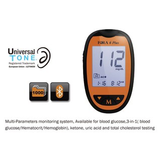 (Original) FORA 6 Plus Glucometer Blood Glucose Meter, Ketone, Uric ...