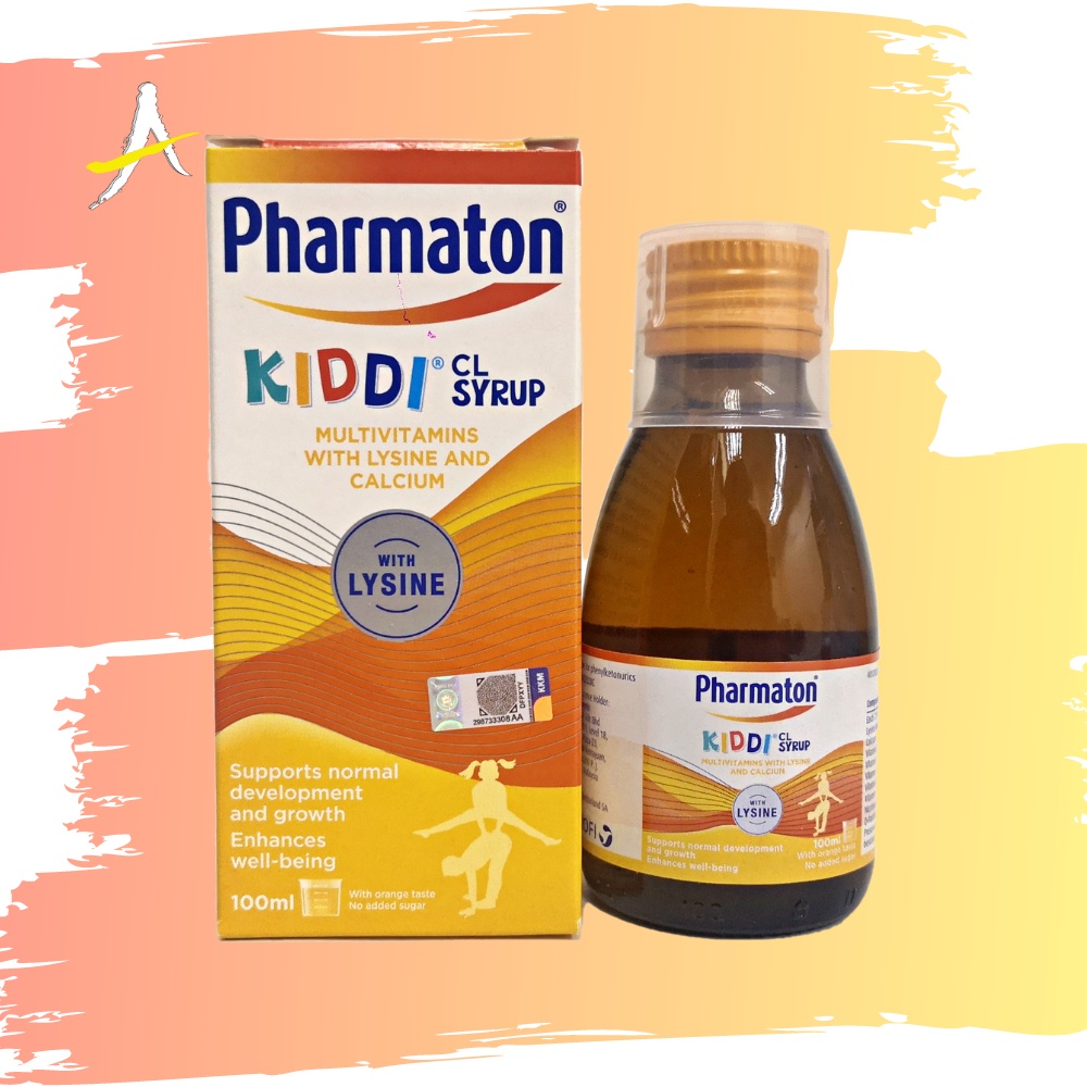 PHARMATON KIDDI CL Syrup Multivitamins with Lysine and Calcium 100mL ...