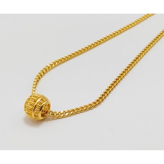 Rantai Leher Perempuan dan Loket Sempoa Emas Korea Gold Plated Women Necklace Loket dan Rantai ...