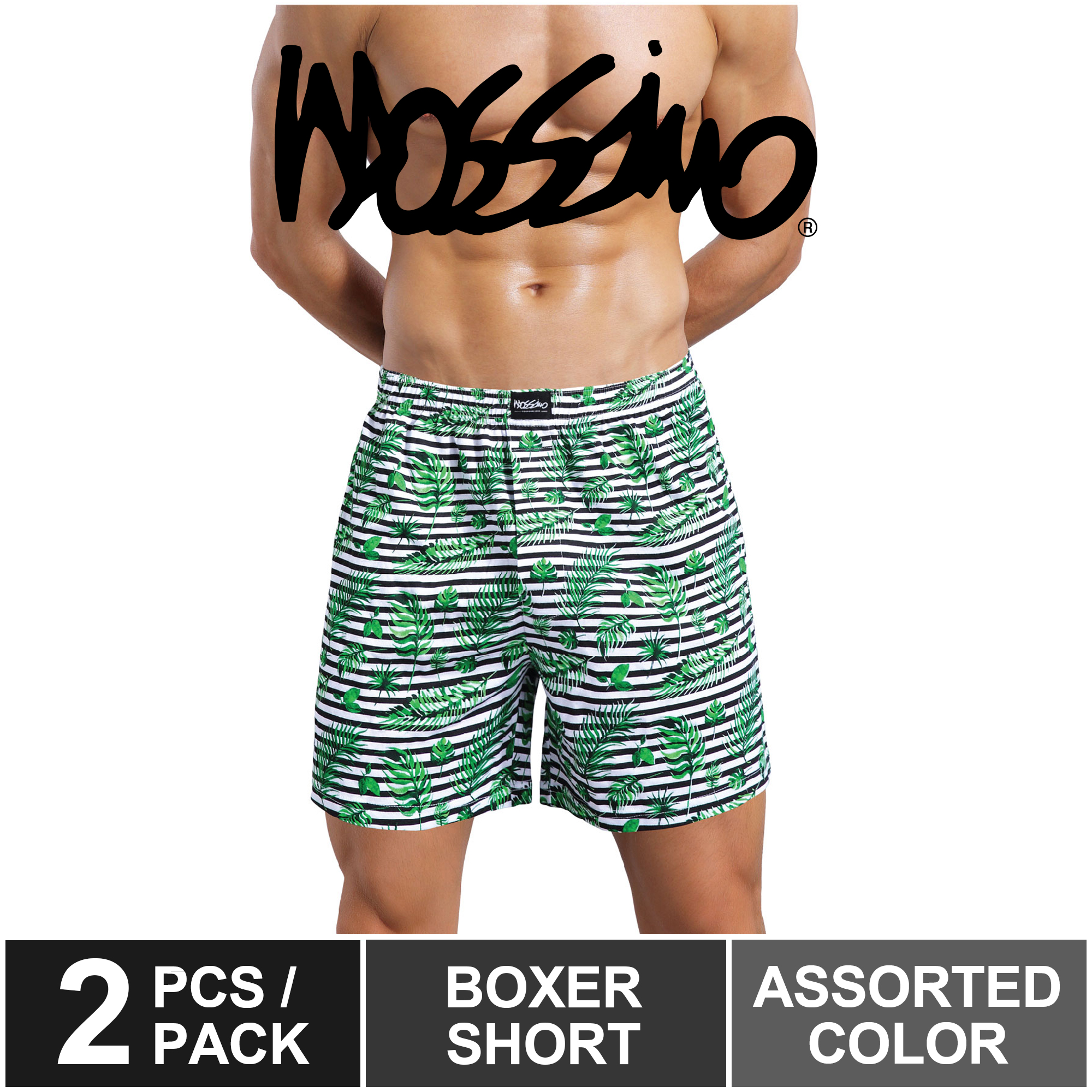 Mossimo 100% Cotton Full Printed Boxers Short (2 Pieces) - MUD0014X ...