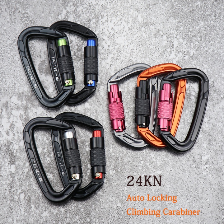 D Carabiner Climbing Buckle Mount Block T Fly 12kN, 24kN, 25kN Climbing ...