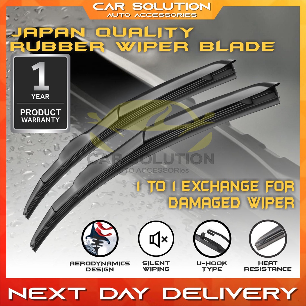 3 Section Boneless Car Rubber Wiper for Alza Myvi Axia Wira Saga BLM ...