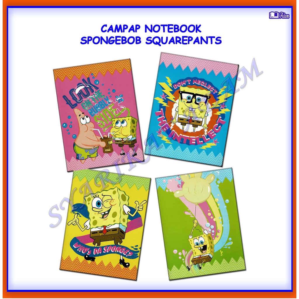 [ADM] CAMPAP NOTEBOOK SPONGEBOB SQUAREPANTS | Shopee Malaysia