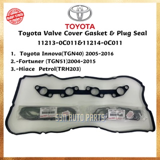 Original Toyota Valve Cover Gasket & Plug Seal for Toyota Innova 2.0 ...