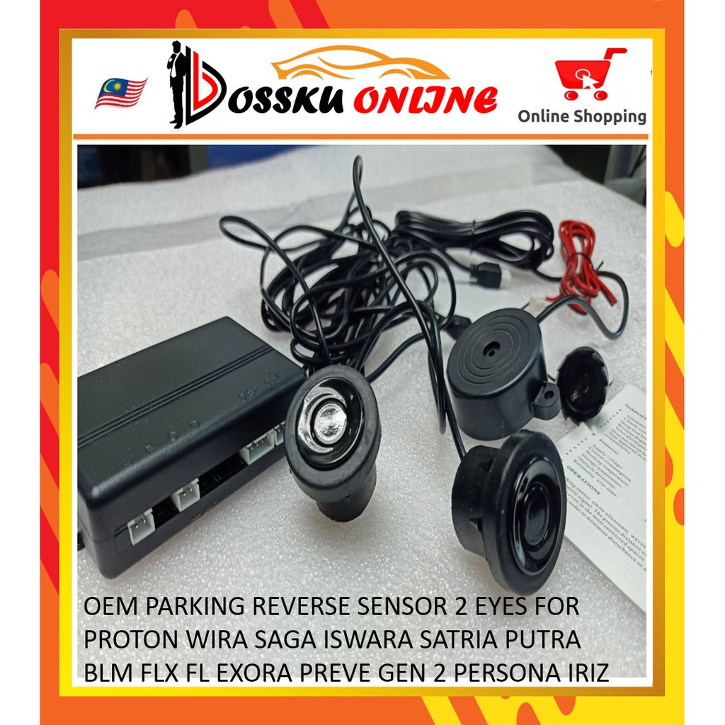 OEM PARKING REVERSE SENSOR 2 EYES FOR PROTON WIRA SAGA ISWARA SATRIA ...