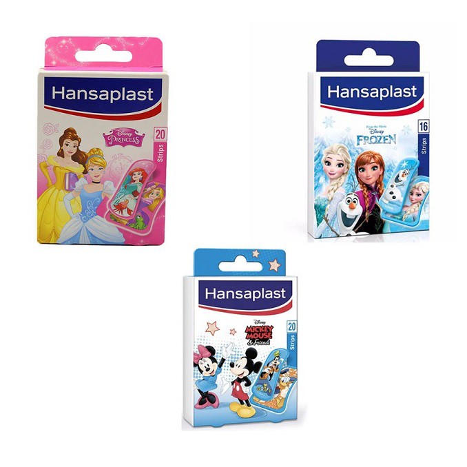 HANSAPLAST KIDS CARTOON PLASTERS MICKEY/ PRINCESS/ FROZEN (20S ...
