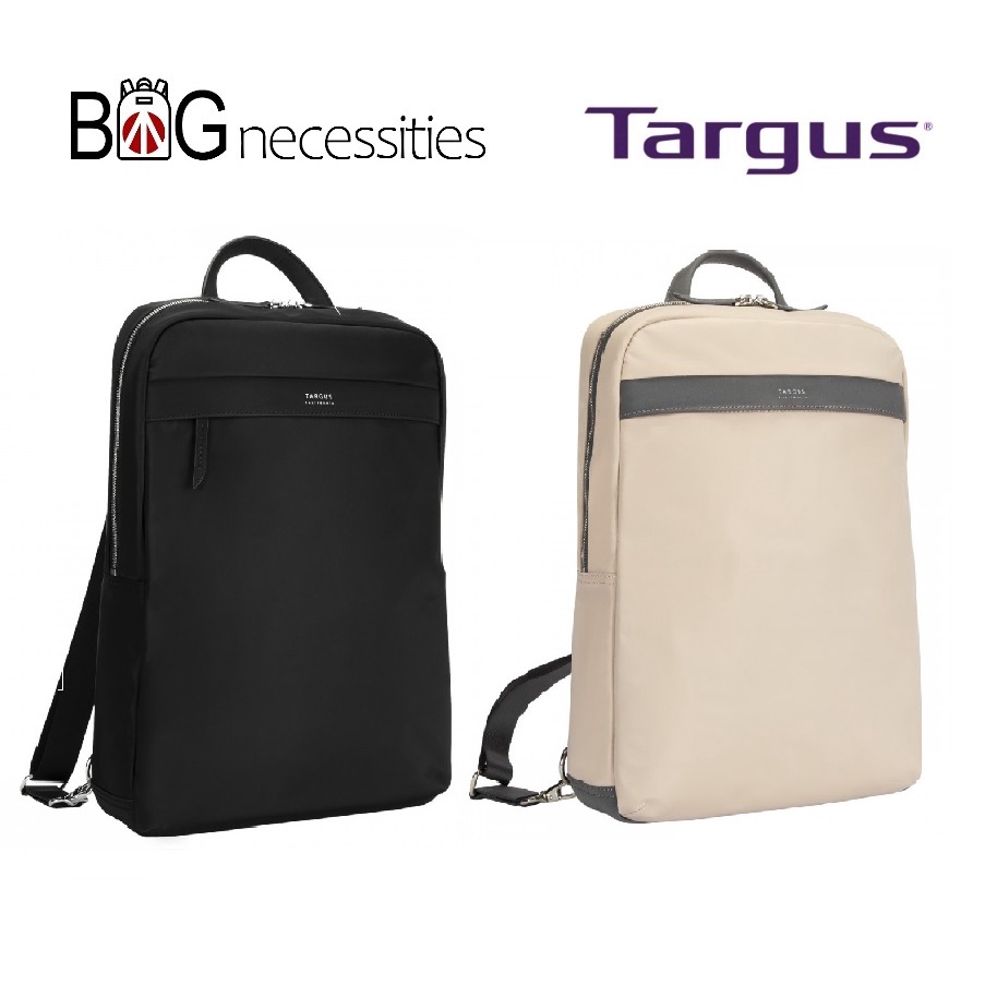 Targus 15" Newport Slim Backpack - Black (TBB598GL) / Tan (TBB59806GL) | Shopee Malaysia