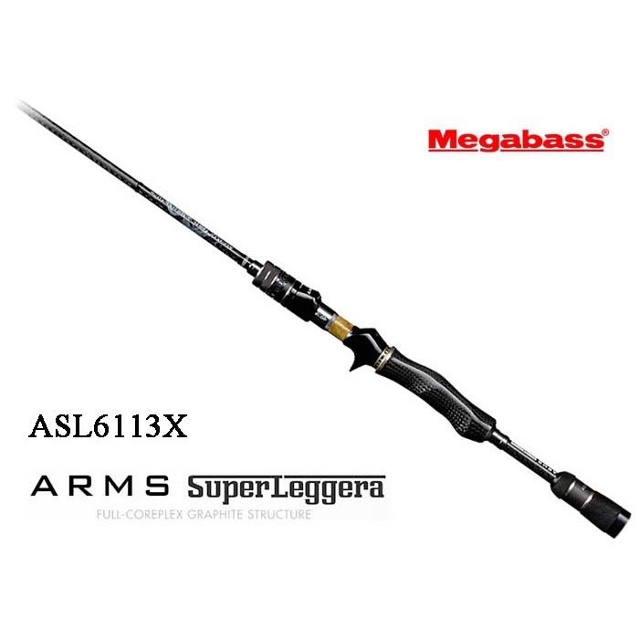 MEGABASS fishing rod ARMS SUPER LEGGERA ASL 6113X FRESHWATER CASTING ...